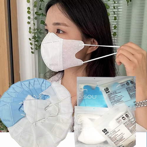 Túi 10 cái Khẩu trang 5D MASK Bisou người lớn | Shopee Việt Nam