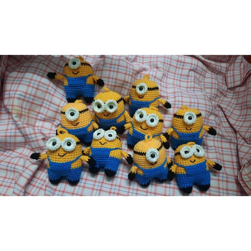 [Sẵn] Móc khóa bằng len Minion | Shopee Việt Nam