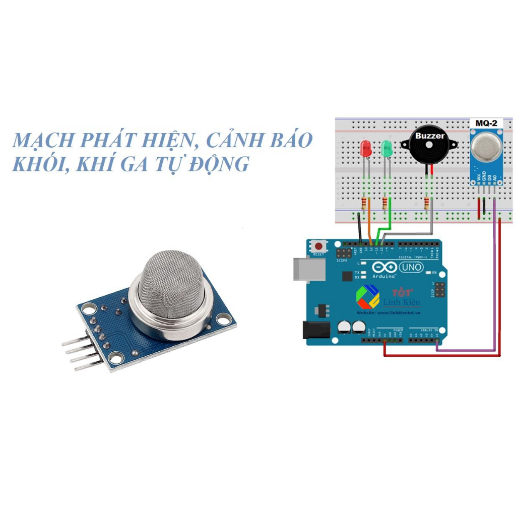 Mạch Phát Hiện Khói, Phát Hiện Khí Ga Bằng Arduino Uno R3 - Học tập ...