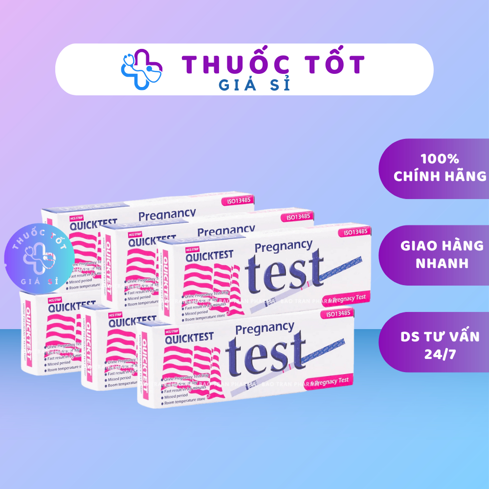 Que Thử Thai Quick Test Chính Xác Nhanh Chóng, test thai HCG | Shopee ...