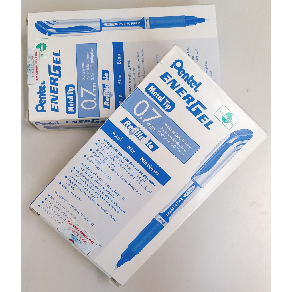 Hộp 12 Chiếc Bút Ký BL57 Pentel Energel Ngòi 0.7mm Nhanh Khô | Shopee ...