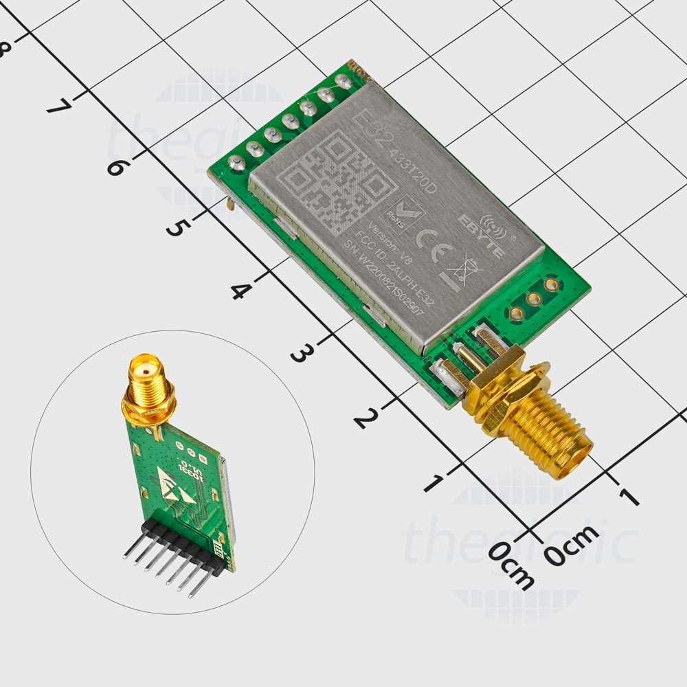 SX1278 E32-433T20D Thu Phát RF LORA UART 433MHz 3000m | Shopee Việt Nam