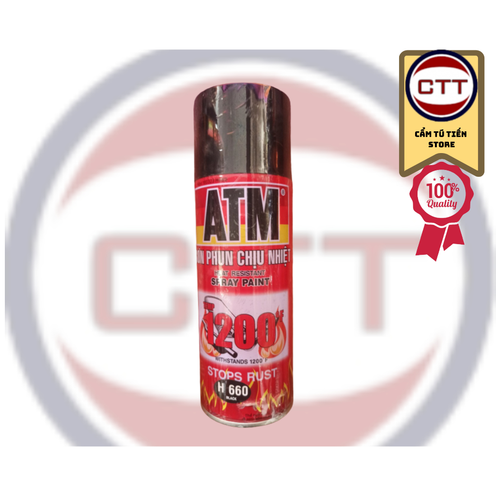 Sơn xịt ATM Chịu nhiệt Đen H660 | Shopee Việt Nam