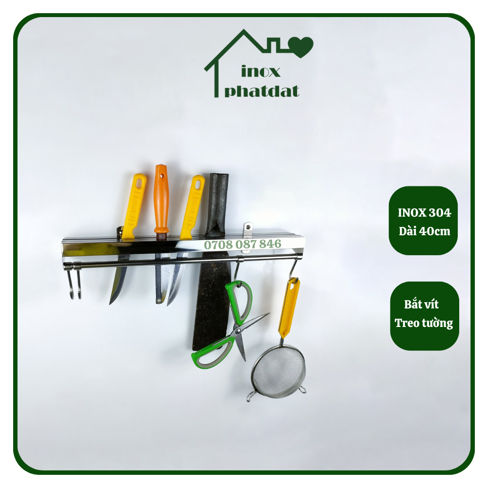 Đồ vắt dao, máng dao, dắt dao Inox 304 PHÁT ĐẠT không rỉ sét, giá để ...