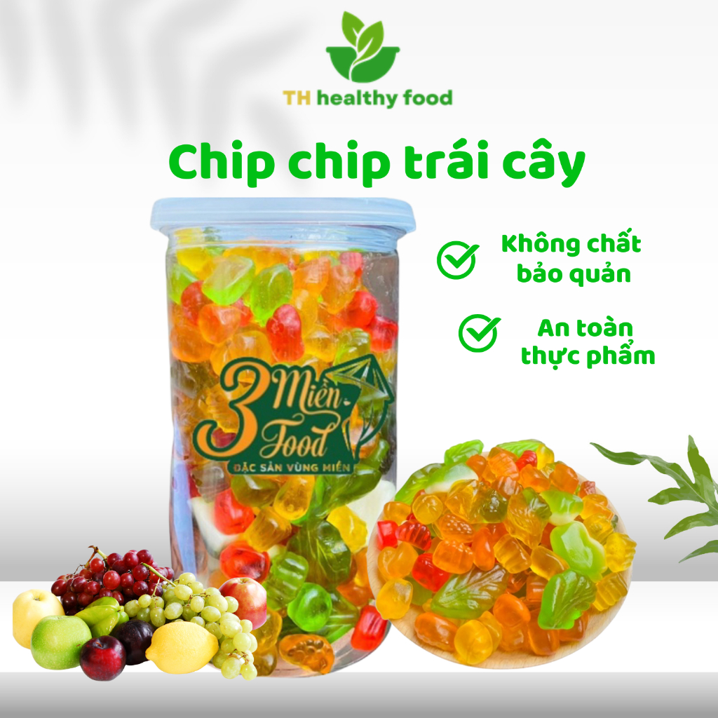 500gram Kẹo Chip Chip Trái Cây Dai Dai Thơm Thơm Đậm Vị - Đồ Ăn Vặt ...