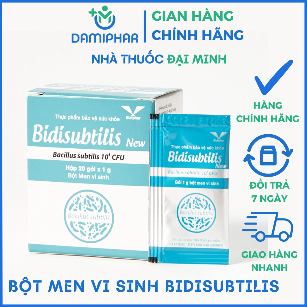 Men Vi Sinh Bidisubtilis New Hộp 20 Gói | Shopee Việt Nam