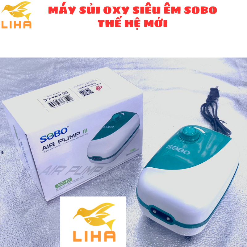 Máy Sủi Oxy Siêu Êm Sobo AQ-08, AQ-10, AQ-12, AQ-15 - Máy Có Nút Tăng Giảm Oxi Cho Bể Cá ...