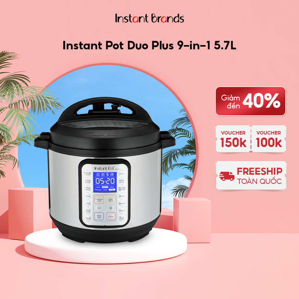 Nồi áp suất điện Instant Pot Duo Plus 60 9in1 dung tích 5,7L | Shopee Việt Nam