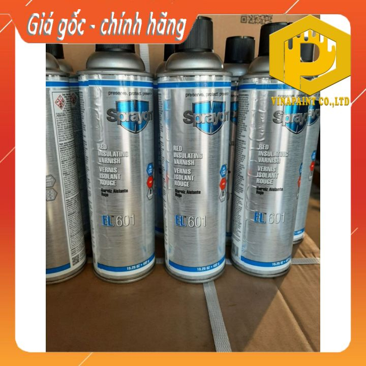Sơn vecni xịt cách điện Sprayon EL601 đỏ | Shopee Việt Nam
