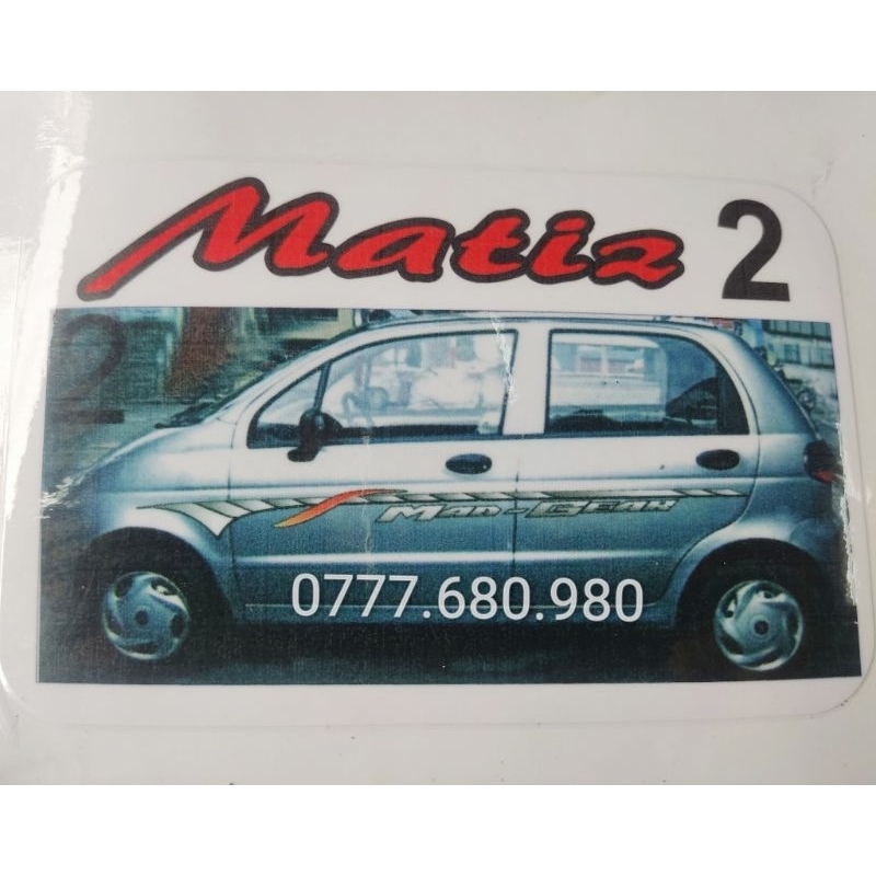BỘ TEM XE DEAWOO MATIZ 1,2,3 ( TEM MAD GEAR ) | Shopee Việt Nam
