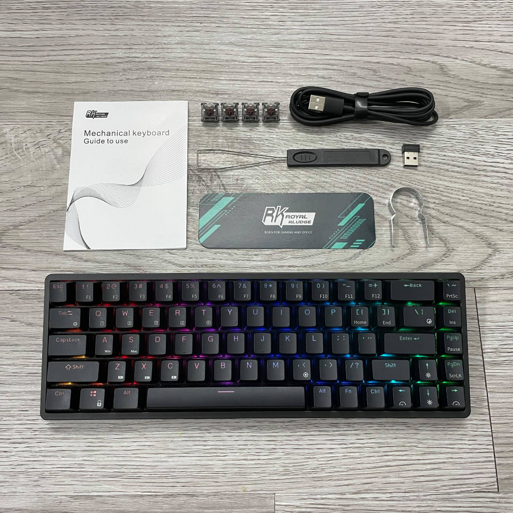 [ BẢN QUỐC TẾ ] RK G68 RGB Hotswap - Bàn phím cơ không dây RK G68 ...