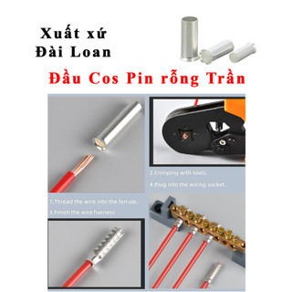Đầu cos pin rỗng trần Đài Loan EN1508 (1.5) EN2508 (2.5) EN4010 (4.0 ...