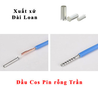 Đầu cos pin rỗng trần Đài Loan EN1508 (1.5) EN2508 (2.5) EN4010 (4.0 ...