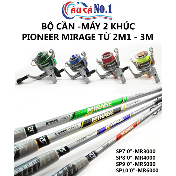BỘ CẦN & MÁY CÂU PIONEER MIRAGE 2M1 - 2M4 | Shopee Việt Nam