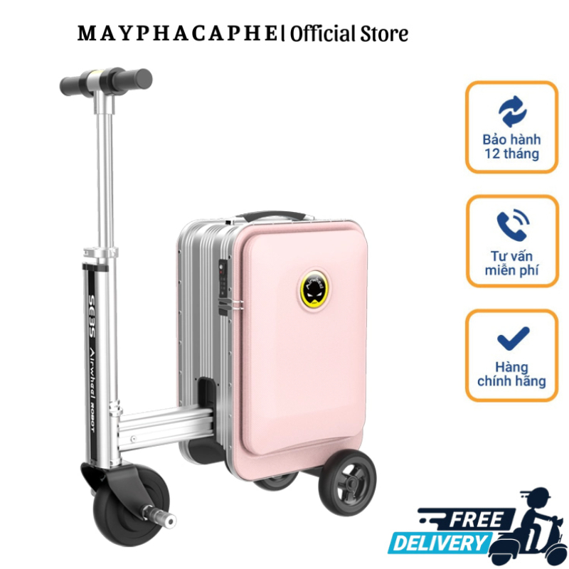 Vali Scooter, Vali Black Pink, Vali Kiêm Xe Điện Scooter Airwheel SE3S ...