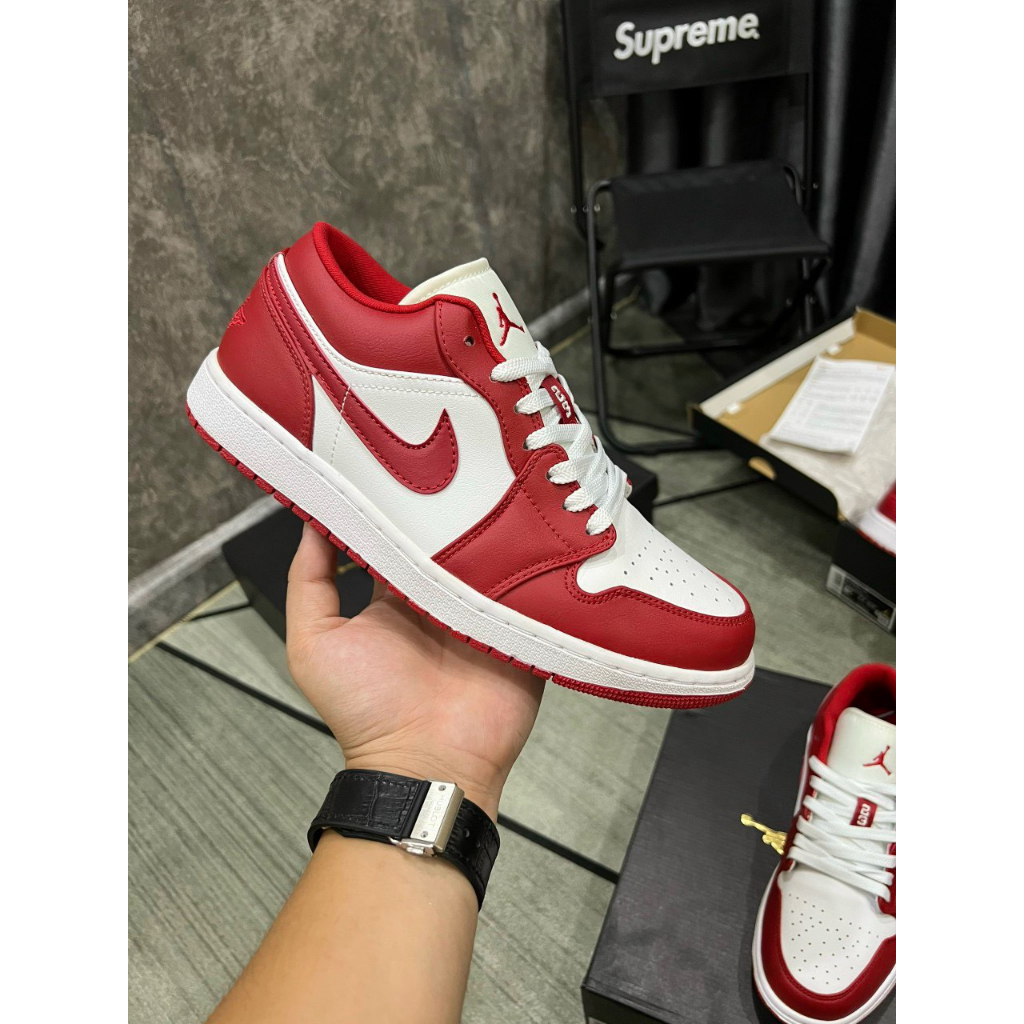 giày sneaker Jordan 1 Low Gym Red best quality full box tặng kèm tất ...