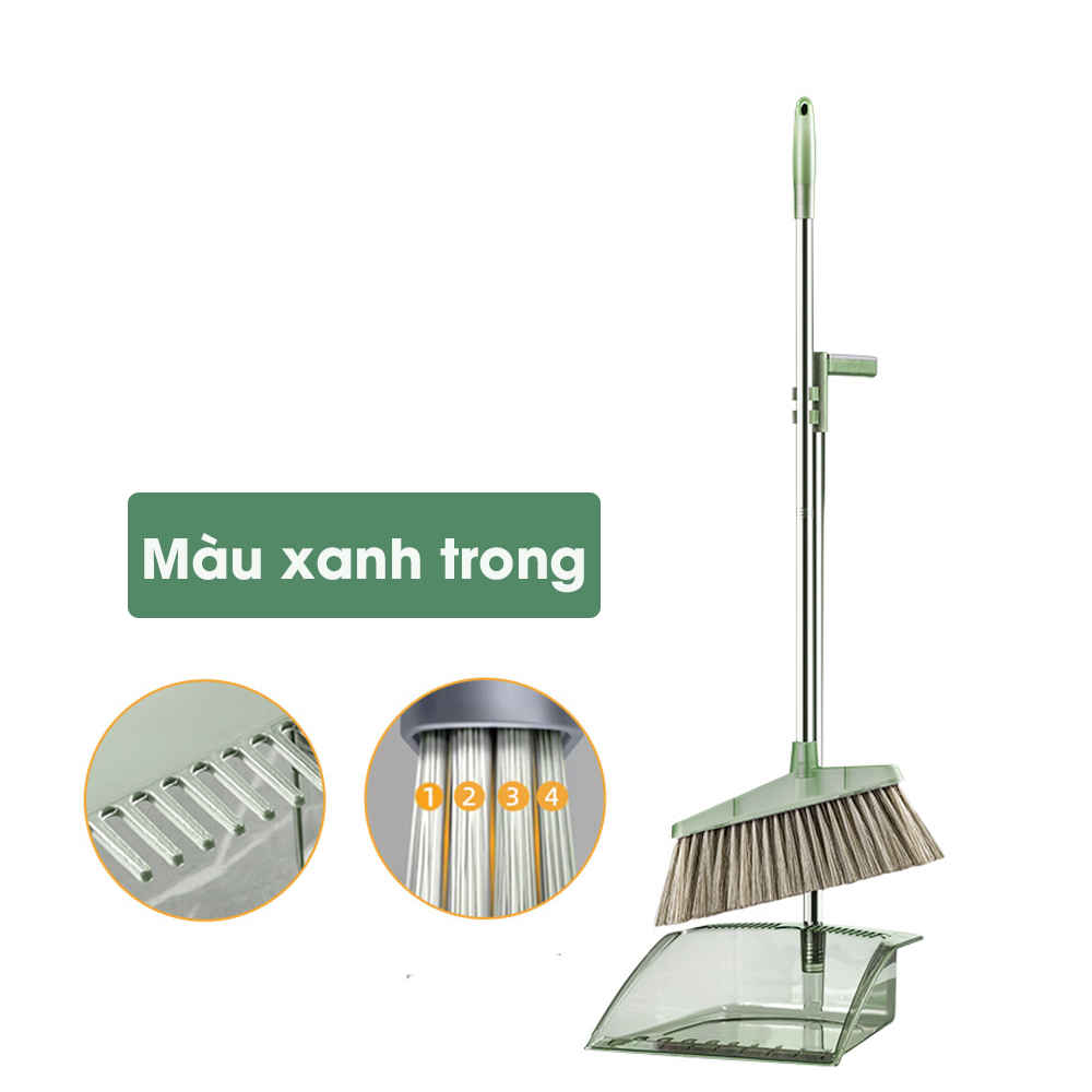 Bộ chổi quét nhà kèm hót rác TORO kèm lược thông minh gấp gọn tiện lợi ...