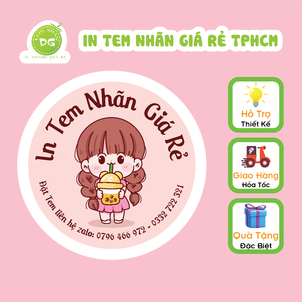 [IN] Ấn Tem Nhãn Giấy Cán Màng Bóng Hoặc Mờ Thiết Kế KT: A3 | Shopee ...