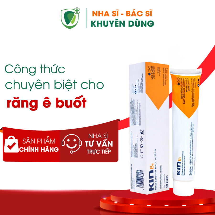 Kem Đánh Răng Kin B5 Phục Hồi Nướu Răng, Sạch Mảng Bám, Ngừa Viêm Nướu ...