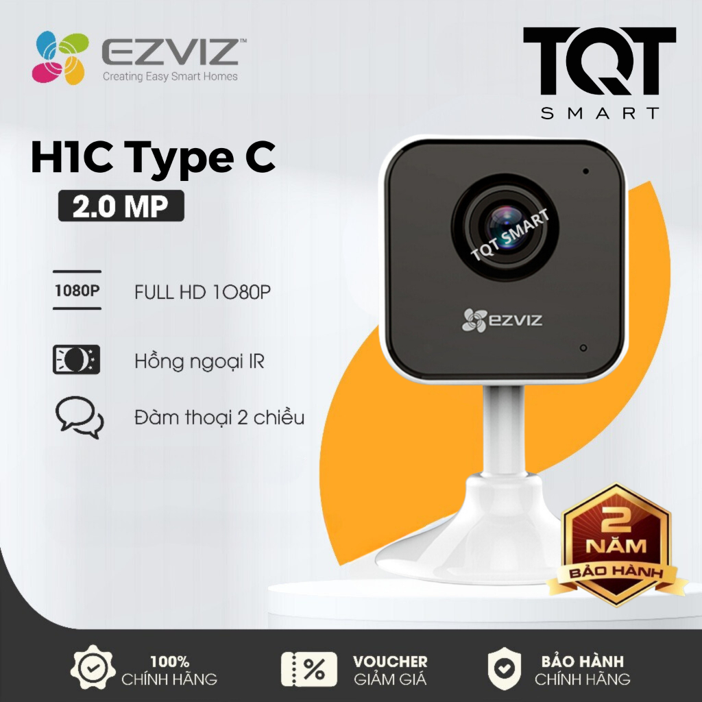 Camera WIFI Trong Nhà EZVIZ H1C 2MP - Full HD 1080P - Đàm Thoại 2 Chiều ...