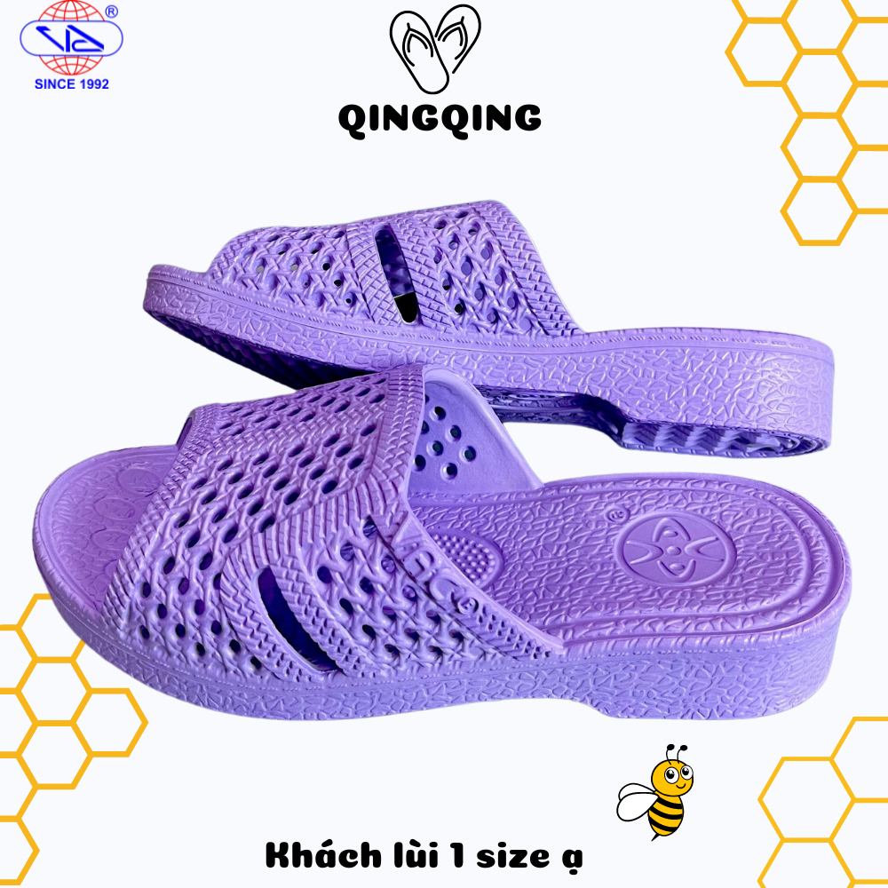 Dép tổ ong VAC TÍM (Lùi 1 size) nhựa EVA siêu nhẹ,êm chân,đủ size -Hàng ...