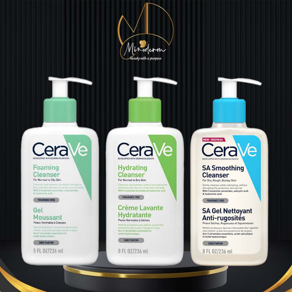 Sữa rửa mặt Cerave Foaming Cleanser, CeraVe Hydrating Cleanser, SA ...
