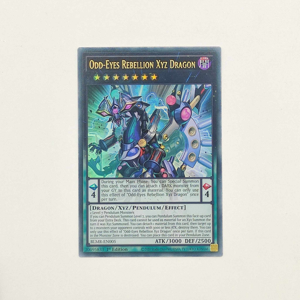 [ Bài Yugioh Chính Hãng ] Odd-Eyes Rebellion Xyz Dragon - BLMR-EN005 - Ultra Rare 1st Edition ...