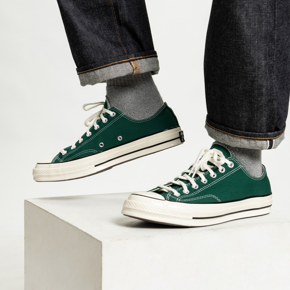 Giày Converse 1970s Midnigh Clover Green low Top màu xanh lá ( Full box ...