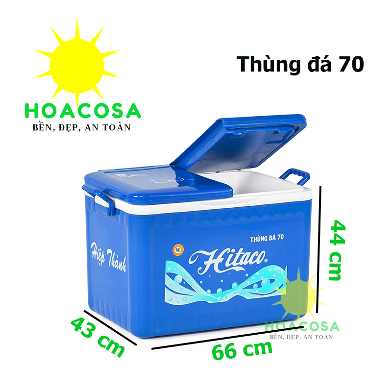 Thùng Đá Nhựa 35L,38L ,45L, 50L, 55L, 65L, 70L- Hitaco, Nhựa Hiệp Thành, Có Vòi Xả, Giữ Đá Lâu ...