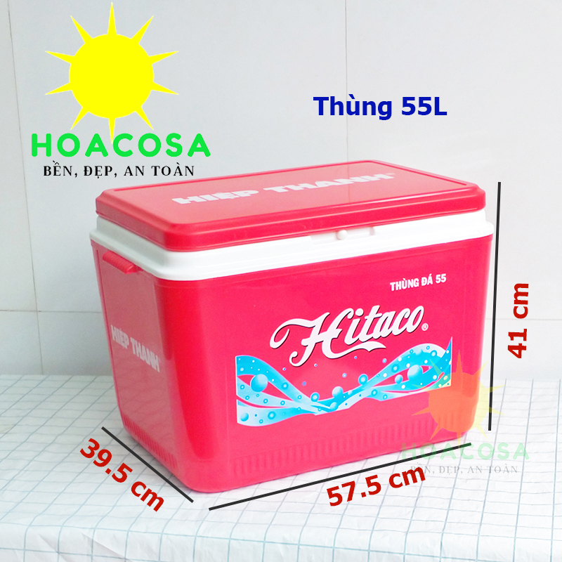 Thùng Đá Nhựa 35L,38L ,45L, 50L, 55L, 65L, 70L- Hitaco, Nhựa Hiệp Thành, Có Vòi Xả, Giữ Đá Lâu ...