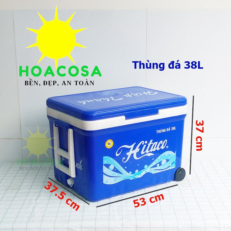 Thùng Đá Nhựa 35L,38L ,45L, 50L, 55L, 65L, 70L- Hitaco, Nhựa Hiệp Thành, Có Vòi Xả, Giữ Đá Lâu ...