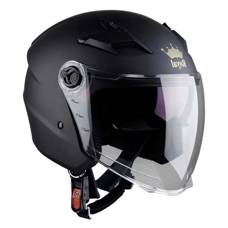 MŨ BẢO HIỂM 2 KÍNH LÓT THÁO RỜI CHÍNH HÃNG ROYAL M268 | Shopee Việt Nam