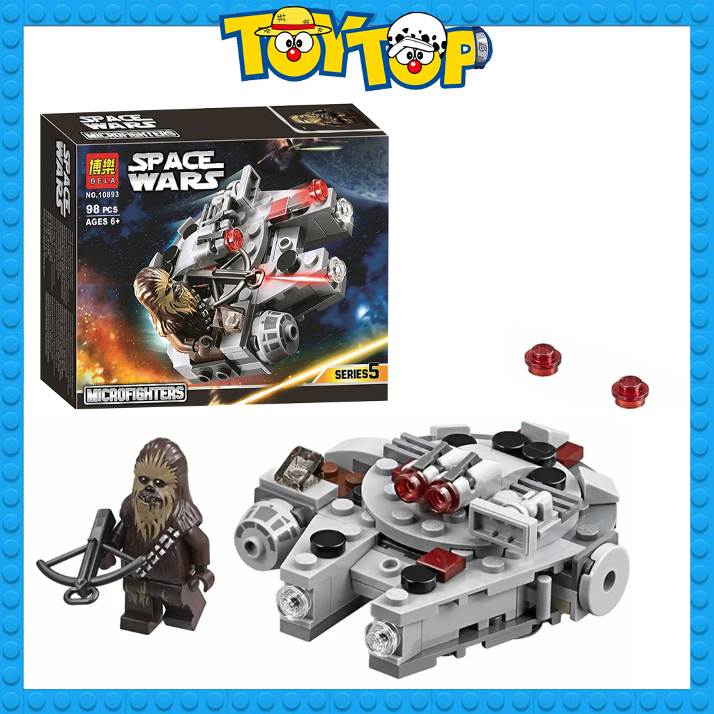 Lắp ráp Star wars tàu vũ trụ Millenniums Falcon phiên bản mini với mini ...