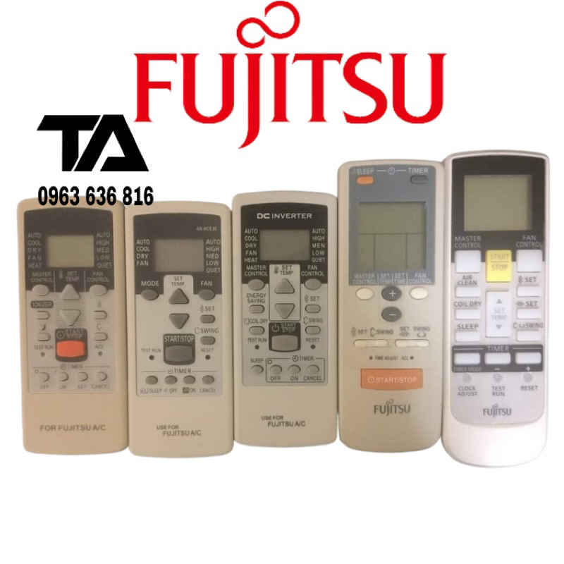 ( Tự Chọn ) Điều khiển điều hòa Fujitsu | Remote máy lạnh Fujitsu các ...