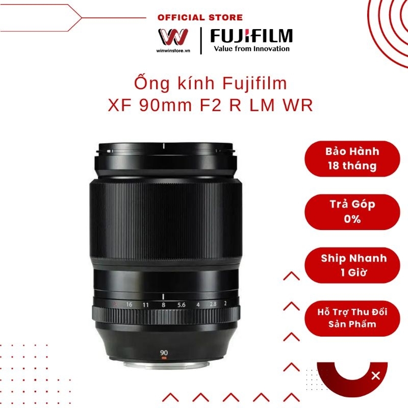 Ống kính Fujifilm XF90MM l XF90 l XF 90mm l XF 90 F2 R LM WR - hàng ...
