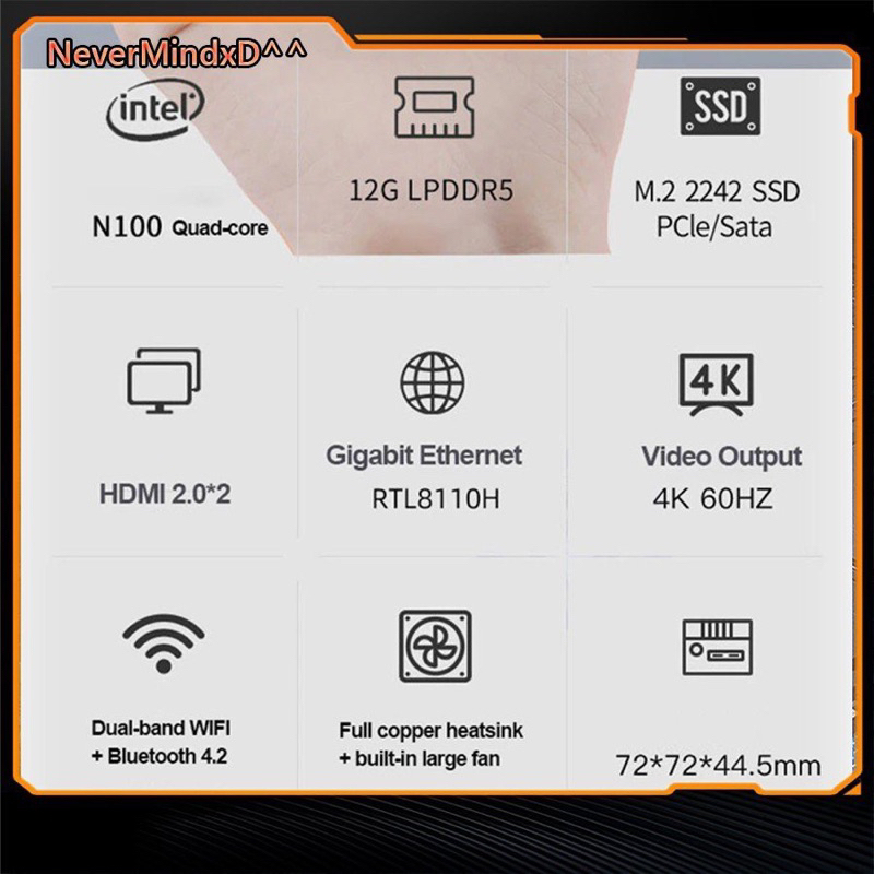 Máy tính siêu nhỏ Morefine M6S Mini PC Intel 12th Gen N100 12G DDR5 256GB/512GB/1TB Window 11 ...