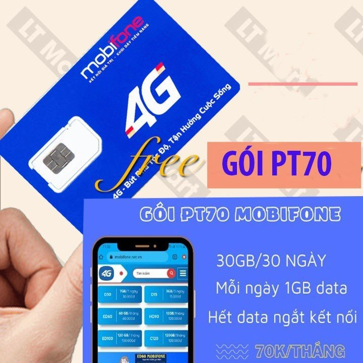 [PT70] Sim 4g Mobifone MAX KHÔNG GIỚI HẠN DUNG LƯỢNG DATA SIM 4G | Shopee Việt Nam