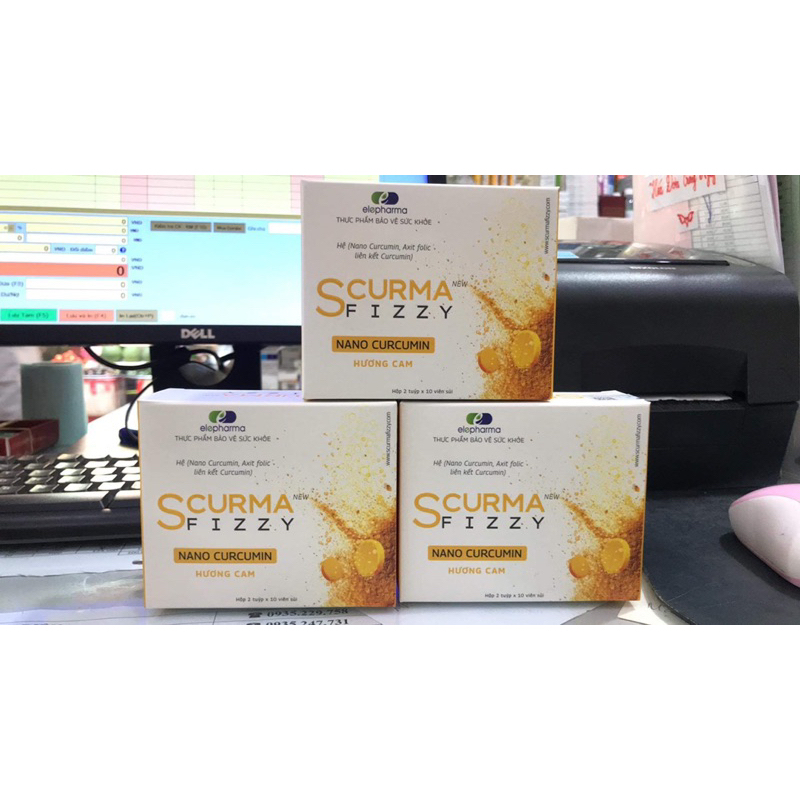 Viên sủi Scurma Fizzy New hỗ trợ giảm viêm loét dạ dày hộp 2 tuýp x 10 ...