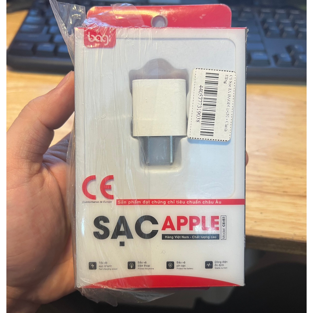 Củ Sạc Bagi 5V-1A Tiêu Chuẩn Châu Âu CE–I51 - Bảo hành chính hàng BAGI ...