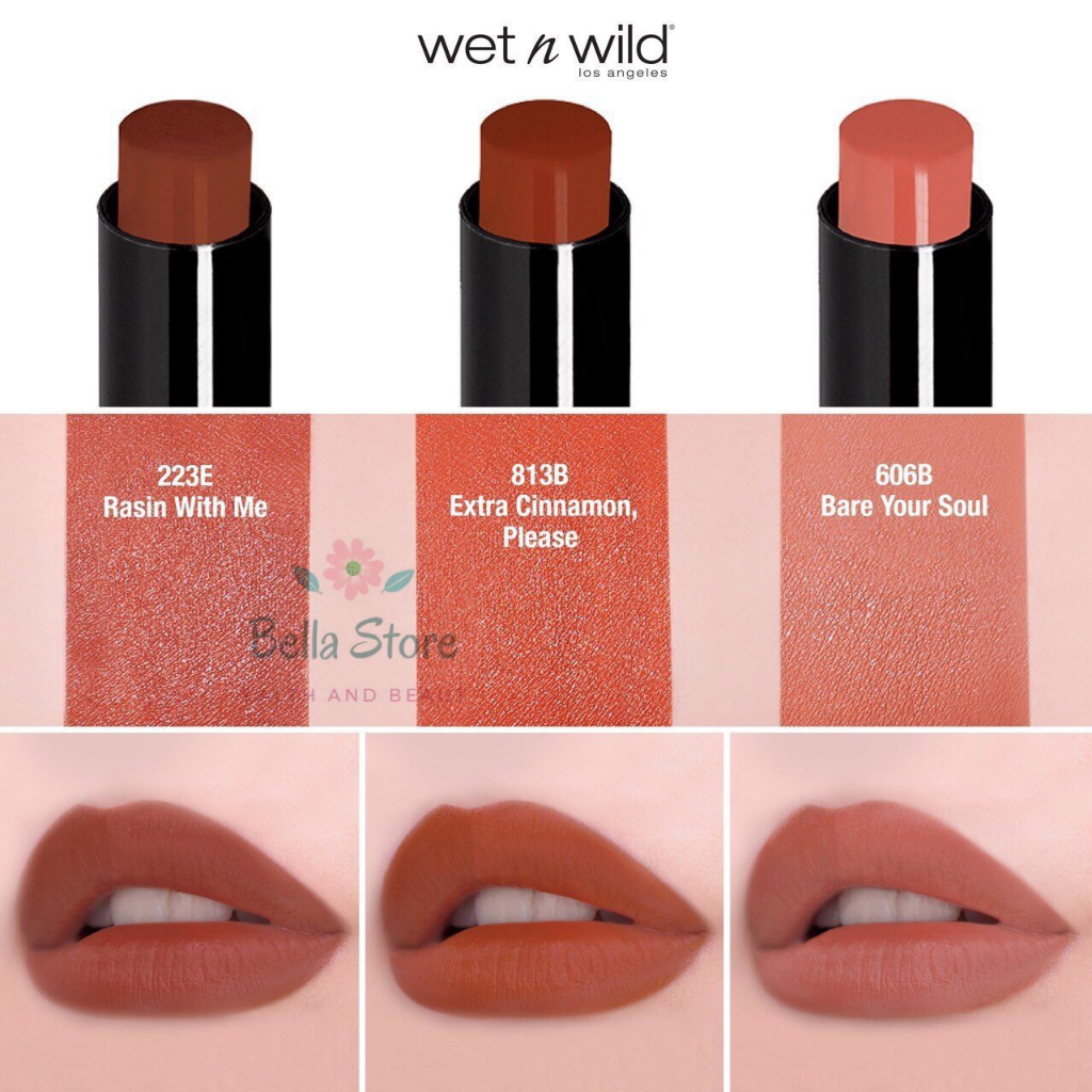 Son Wet n Wild Perfect Pout Lip Color tone cam cháy / hồng nude | Shopee Việt Nam