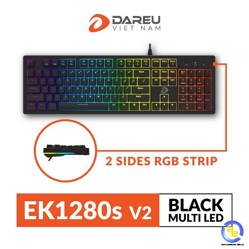 Bàn Phím Cơ Gaming DAREU EK1280 V2 / EK1280S V2 (RGB / Pink White ...