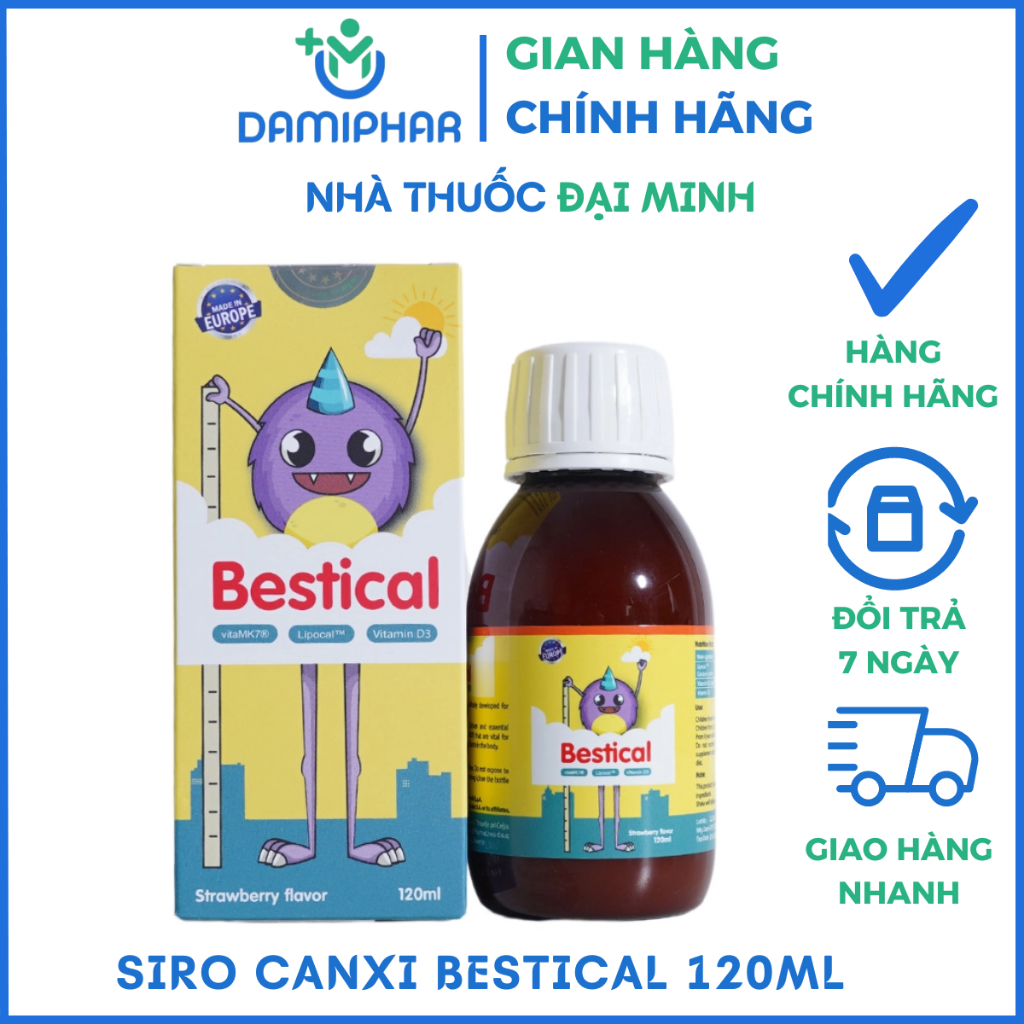 Canxi Sinh Học Bestical Lọ 120ml – Bổ Sung Canxi Cho Bé, Hỗ Trợ Xương ...