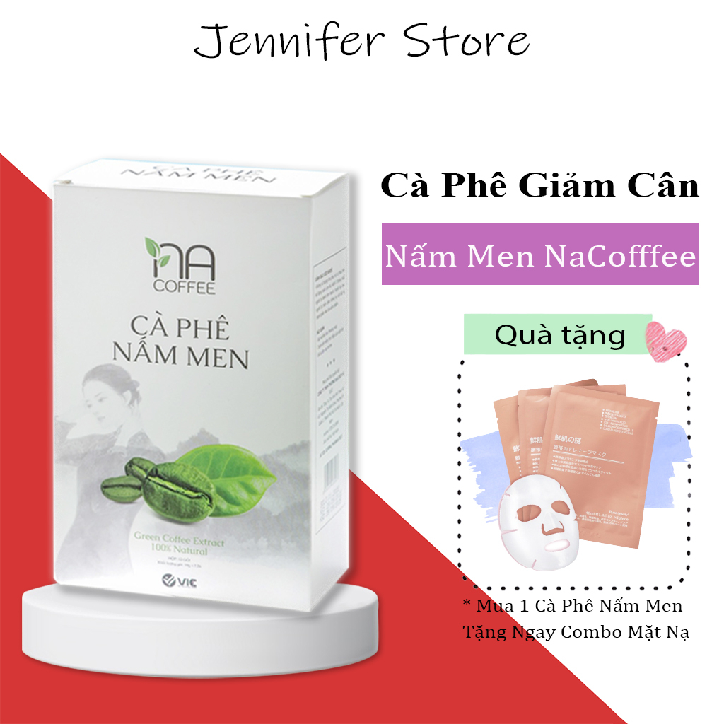 [CHÍNH HÃNG] Cà Phê NẤM MEN NA COFFE Cà phê làm gầy VIC ORGANIC Hộp 12 ...