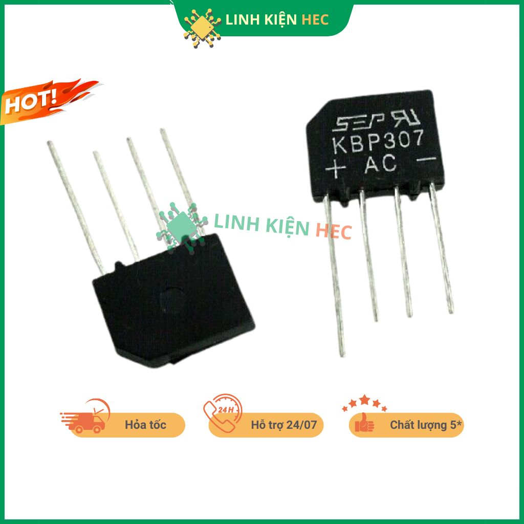 KBP307 Diode cầu DIP-4 3A 700V chính hãng linh kiện hec | Shopee Việt Nam