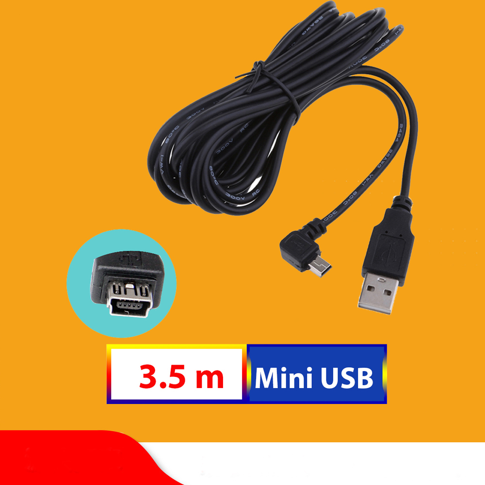 Dây cấp nguồn cho camera hành trình lấy nguồn cổng usb, chân cắm Mini ...