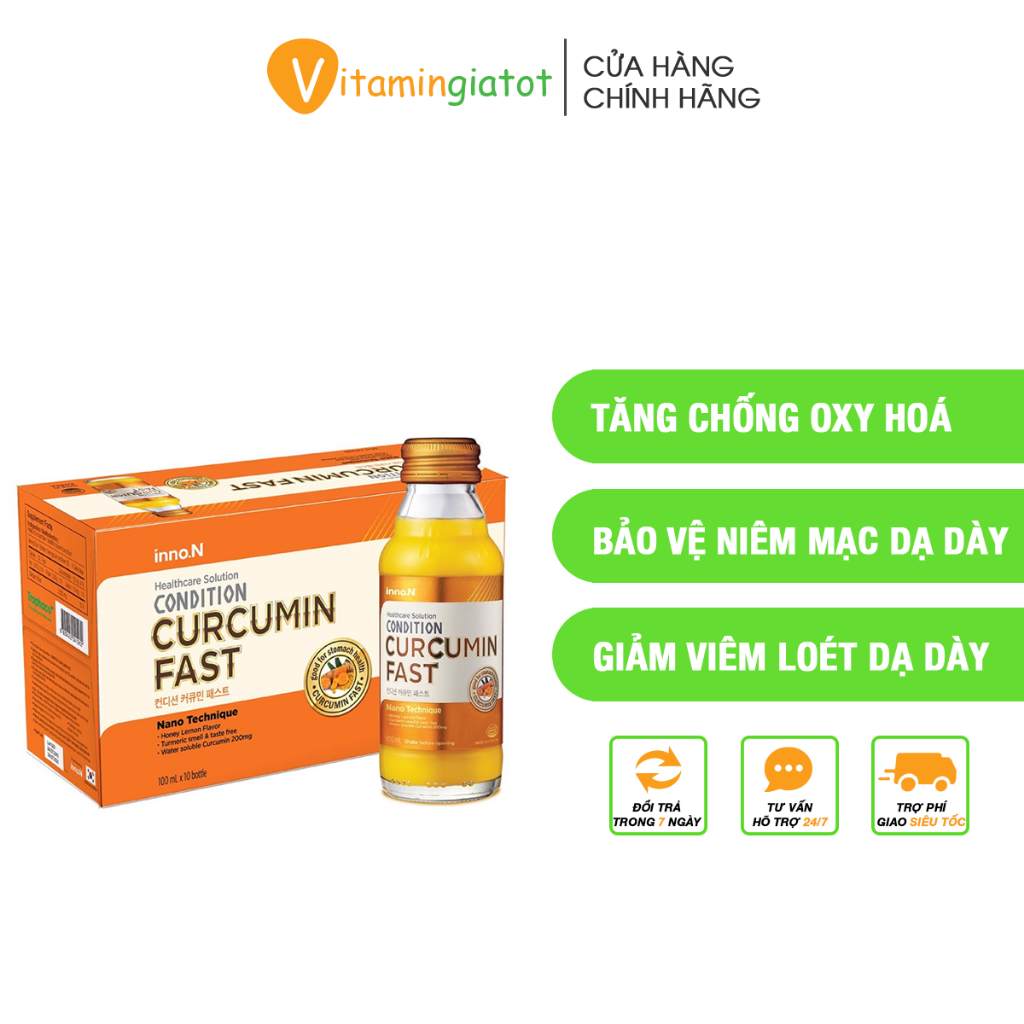 Combo 10 Chai Nước Tinh Chất Nghệ Inno.N Hỗ Trợ Chức Năng Dạ Dày ...
