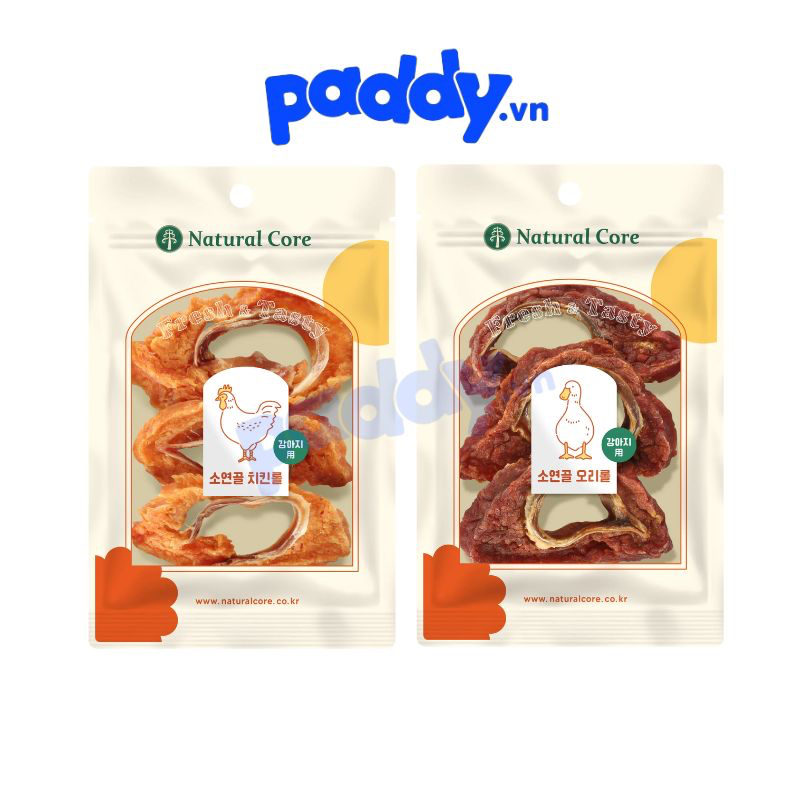 Snack Cho Chó Natural Core Thịt Cuộn Sụn Bò 65g | Shopee Việt Nam
