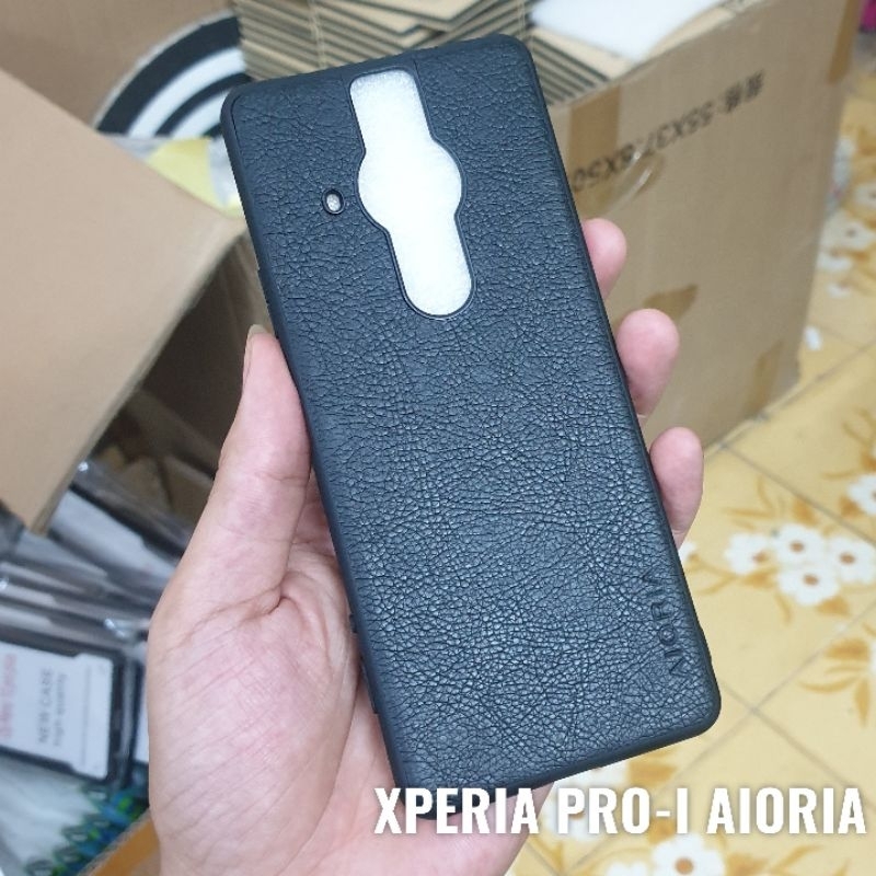[Sony Xperia Pro I/ Pro 1] Ốp lưng chống sốc, chống va đập lưng da cao cấp AIORIA | Shopee Việt Nam