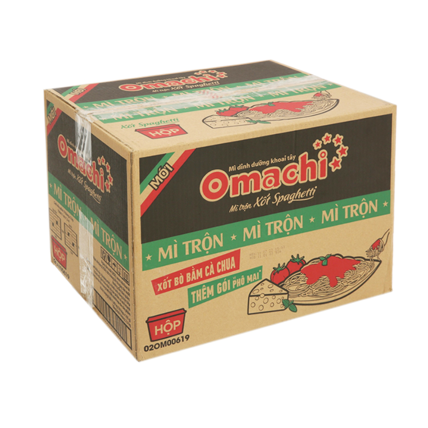 Thùng 12 hộp mì trộn Omachi xốt Spaghetti 105g | Shopee Việt Nam