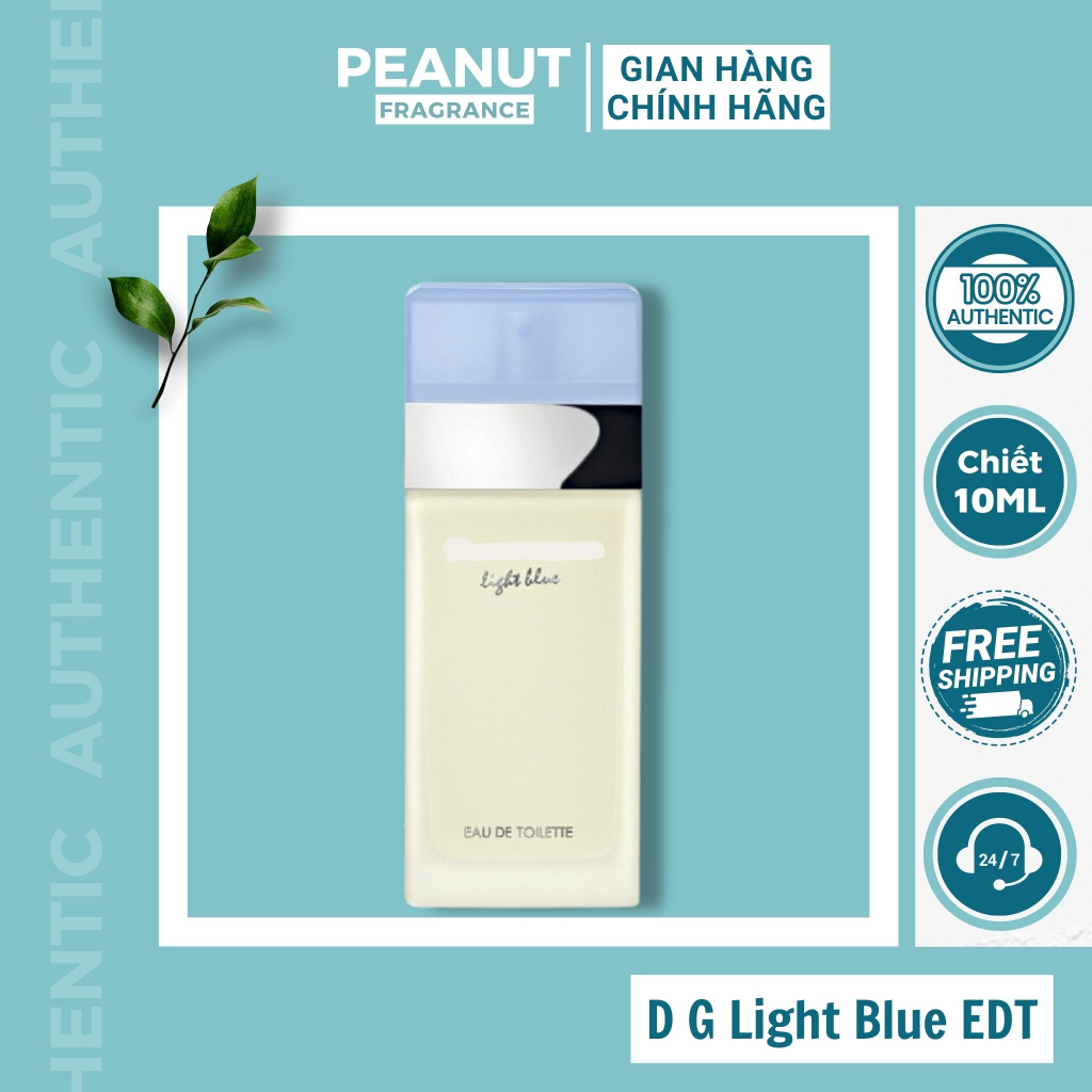 (Mẫu thử) Nước hoa nữ D G Light Blue EDT For Women chai 10ml bỏ túi ...